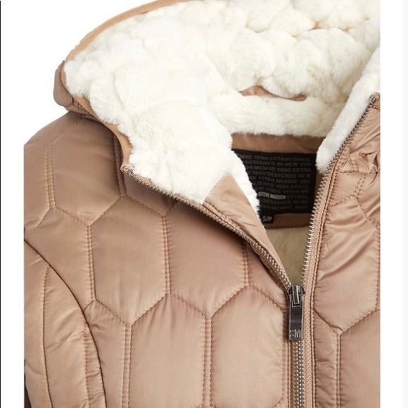 Steve Madden | Jackets & Coats | Steve Madden Champagne Quilted Puffer ...